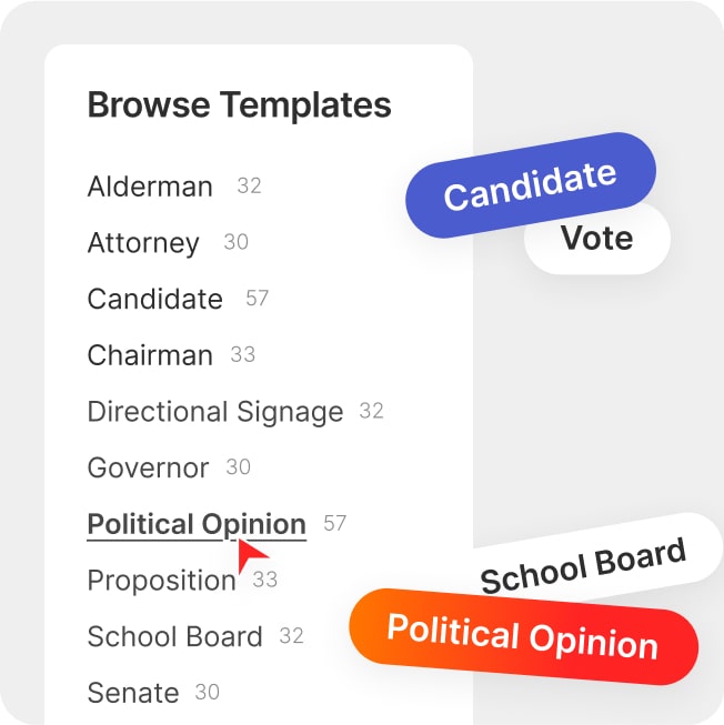 Political Yard Signs | Custom Campaign Signs by Printastic - Printastic ...