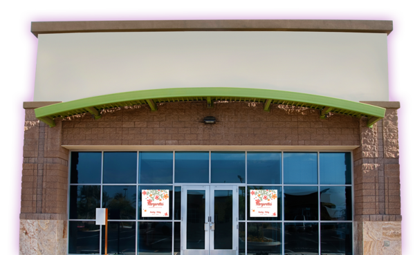 Window decals for store and organization windows