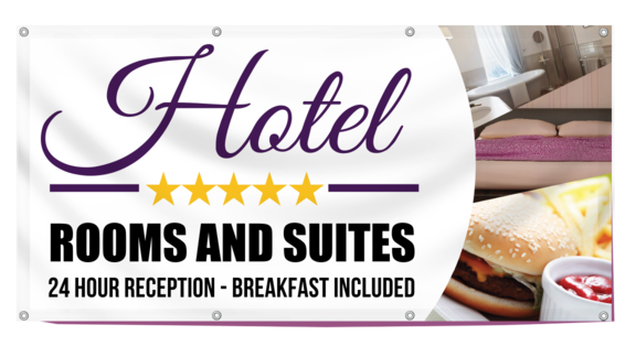 Custom Lodging Banners | Printastic.com