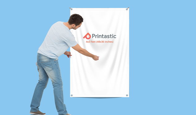 4x3 Banners | Custom Printed 4x3 Vinyl Banner - $17.88
