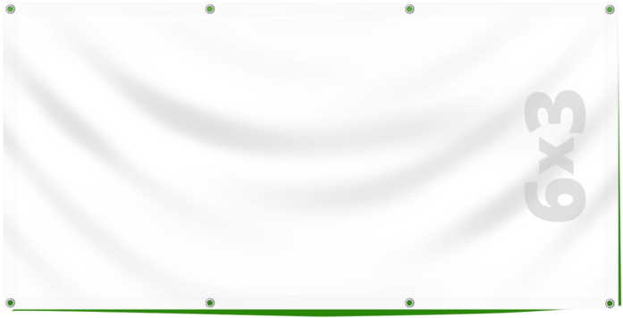 6x3 Banner | Standard or Mesh Vinyl | Single or Double Sided or with ...
