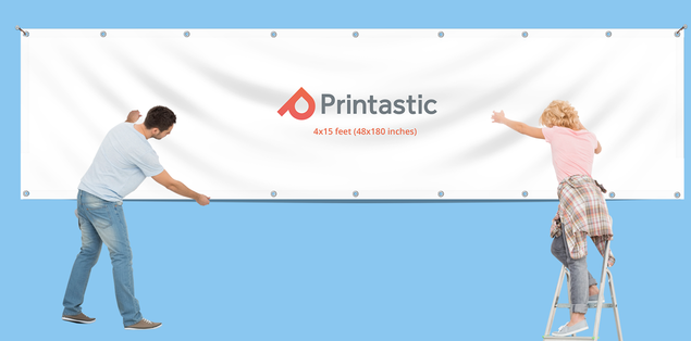 4x15 Banners | Custom Printed 4x15 Vinyl Banner - $89.40