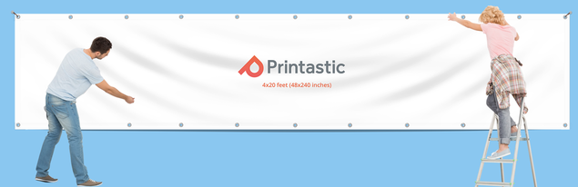 4x20 Banners | Custom Printed 4x20 Vinyl Banner - $119.20