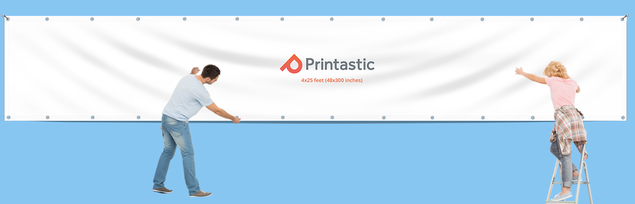 4x25 Banners | Custom Printed 4x25 Vinyl Banner - $149.00