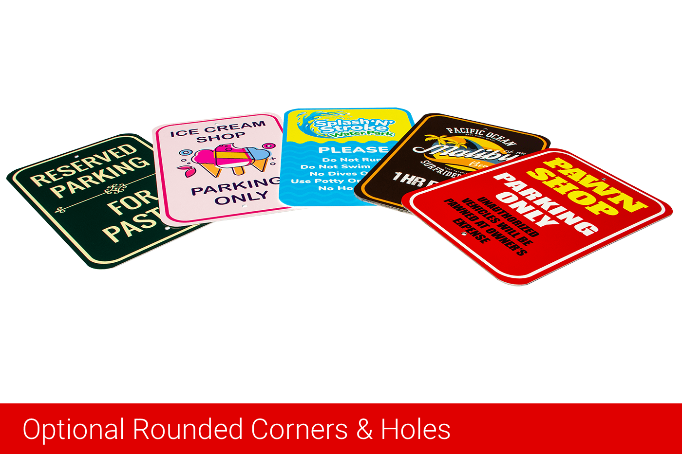 Custom Print Parking Signs