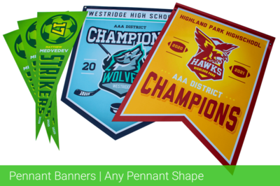 Pennant Banners | Templates, Custom Designs, Fast Delivery