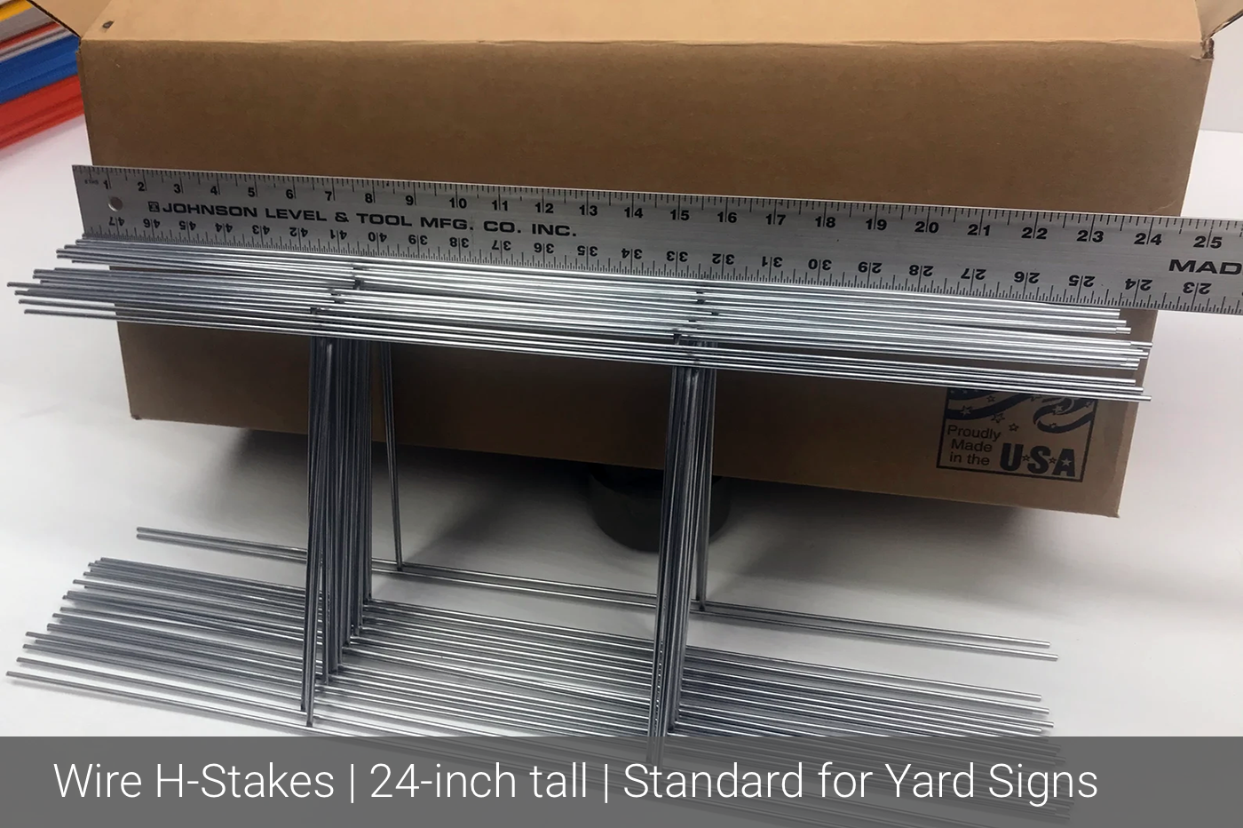 Metal Wire Stands | Sturdy 24” x 10” H-Frame Wire Stakes