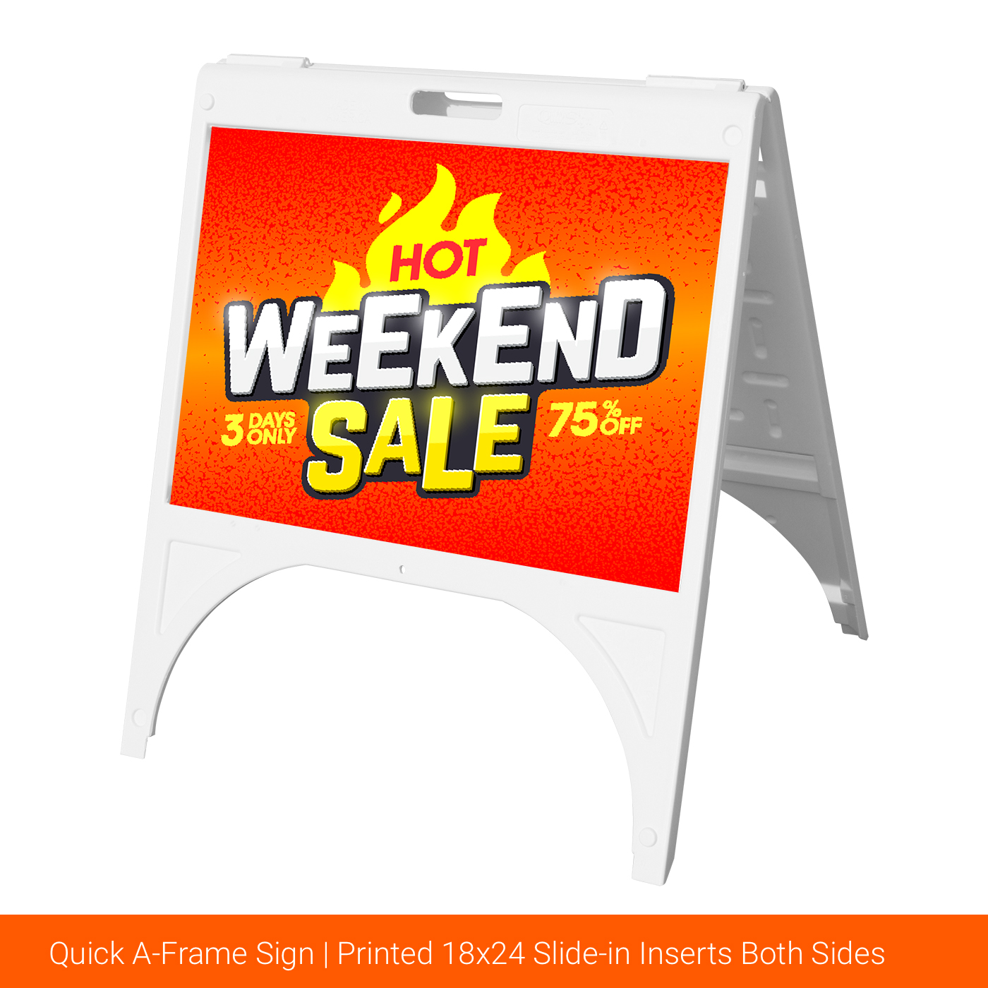18x24 Quick A-Frame sign - Smaller, lightweight and portable