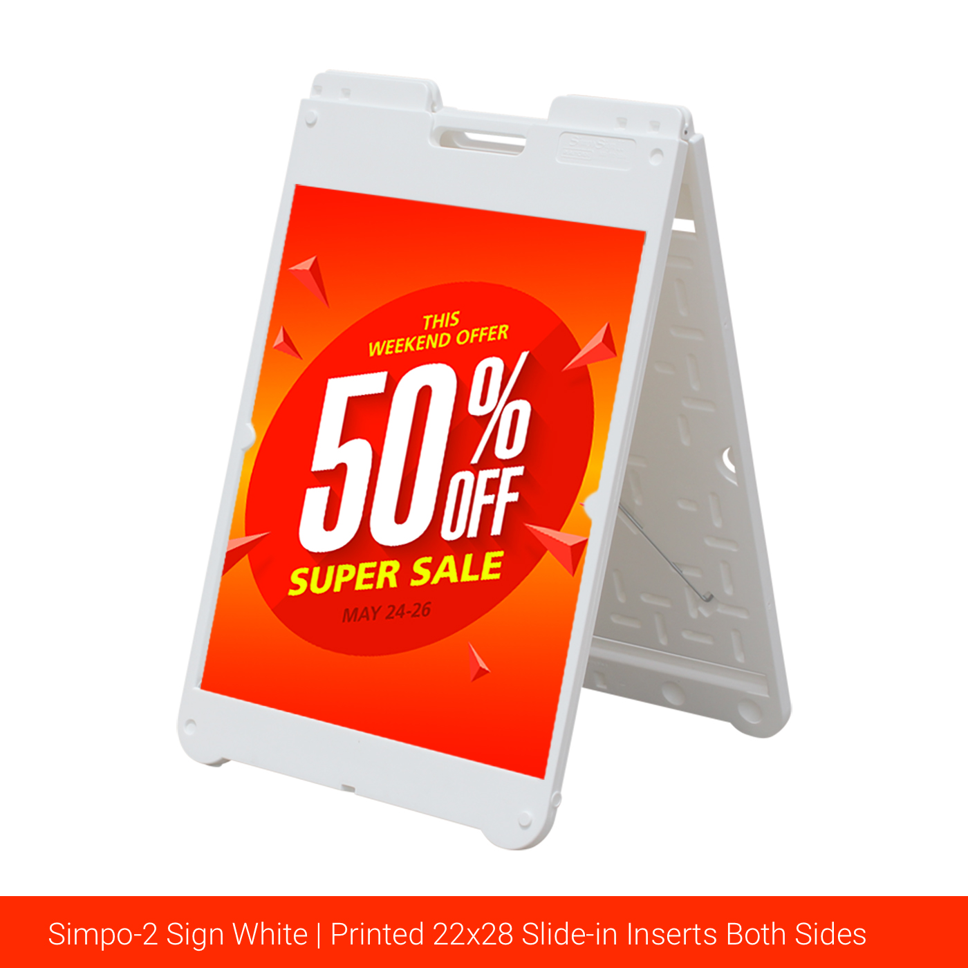 22x28 Simpo II A-Frame signs - Tall lightweight A-Frame