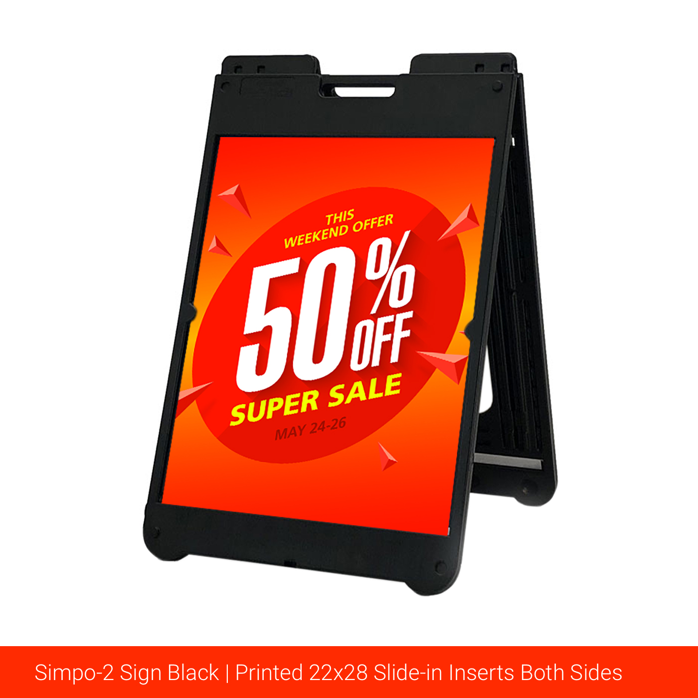 22x28 Simpo II A-Frame signs - Tall lightweight A-Frame