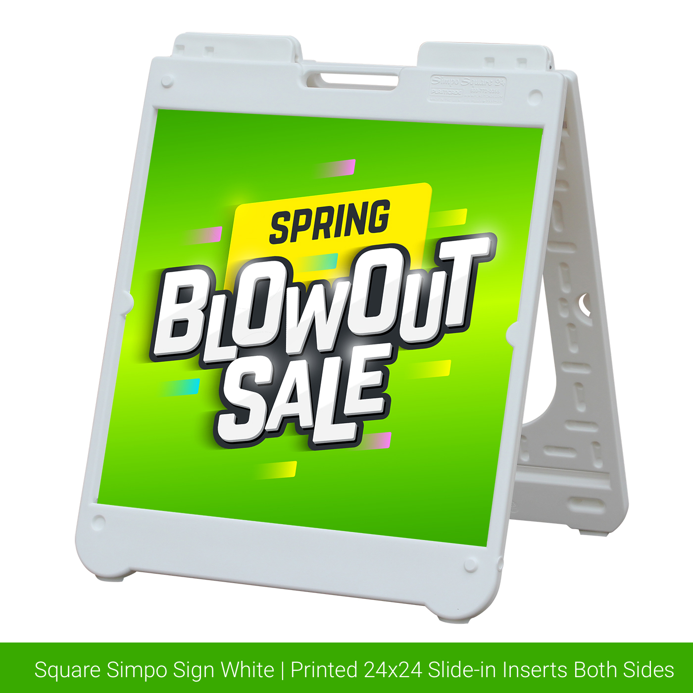 24x24 Square Simpo A-Frames - Square sidewalk A-Frame signs