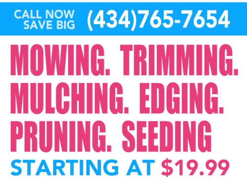 Lawn Mowing Yard Signs