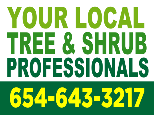 Tree and Shrub Trimming Yard Signs | Printastic
