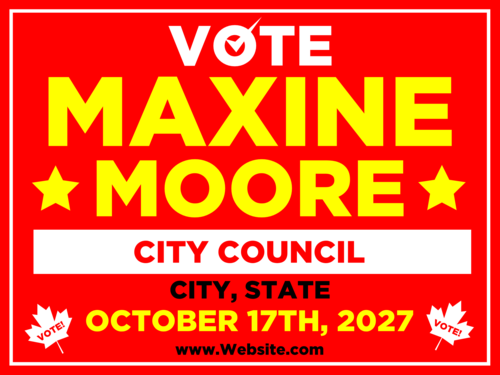 City Council Political Signs | Design & Buy Election Signs