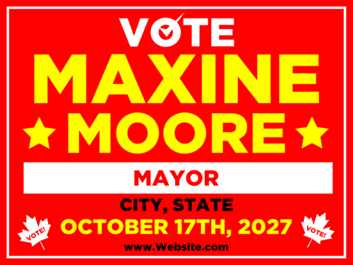 Mayor Election Signs - Printastic | Mayor Political Signs | Mayor ...