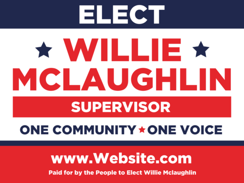 Supervisor Political Signs | Customizable Election Signs