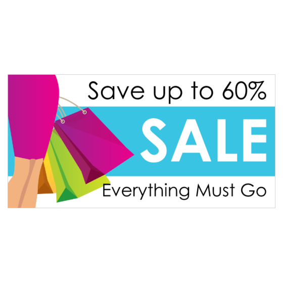 Inventory Sale Banners Everything Must Go From $9.00