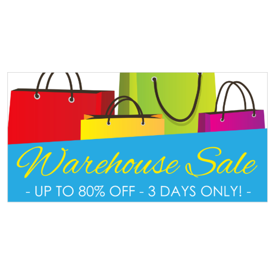 Warehouse Sale Banner!