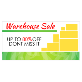 Warehouse Sale Banner!