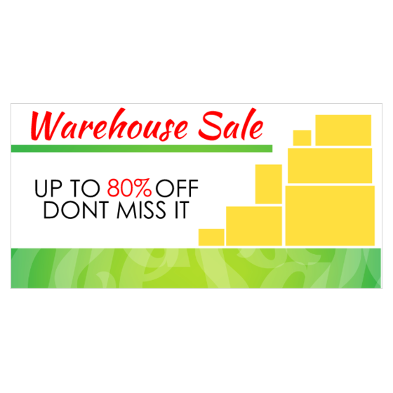 Warehouse Sale Banner!
