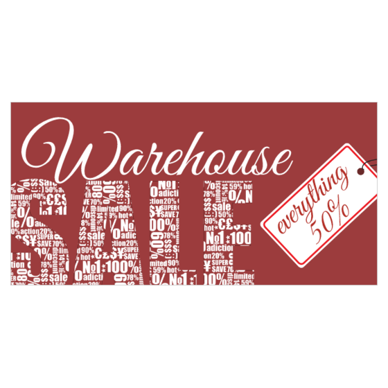 Warehouse Sale Banner!