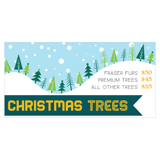 Christmas Tree Lot Banners | Printastic.com