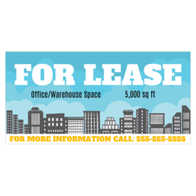 For Lease Banner | Printastic.com