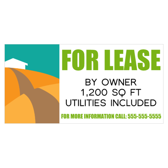 For Lease Banner | Printastic.com