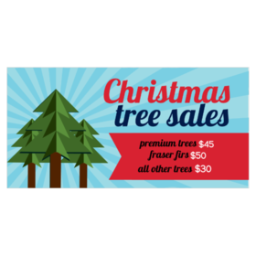 Christmas Tree Lot Banners | Printastic.com