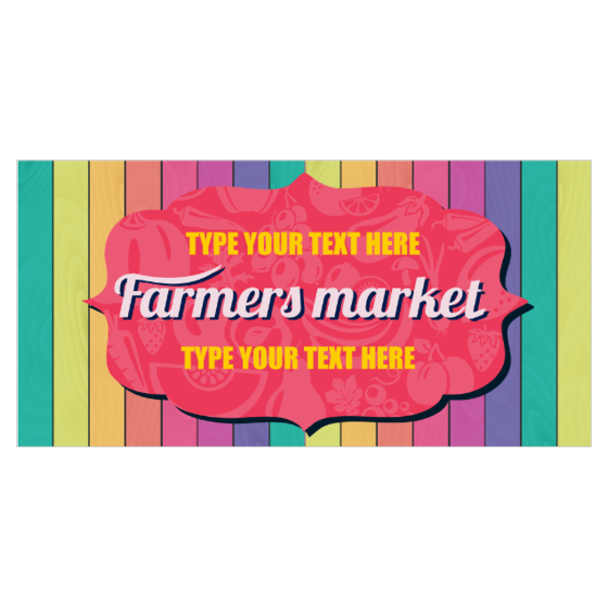 Farmer's Market Banners - Grocery Farm Fresh Produce Banners