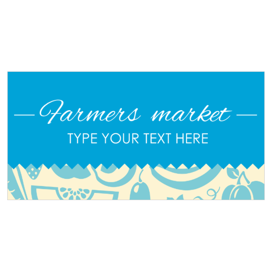 Farmer's Market Banners - Grocery Farm Fresh Produce Banners