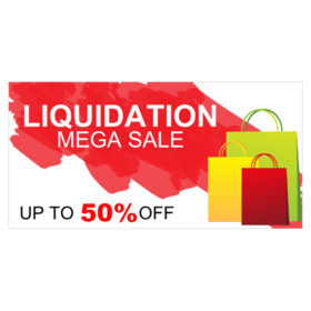 Liquidation Sale Banners From $9.00