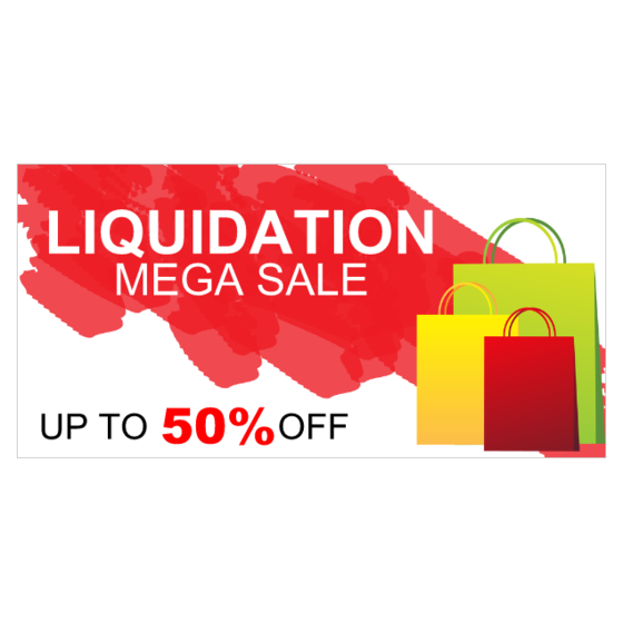 Liquidation Sale Banners From $9.00