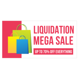 Liquidation Sale Banners From $9.00