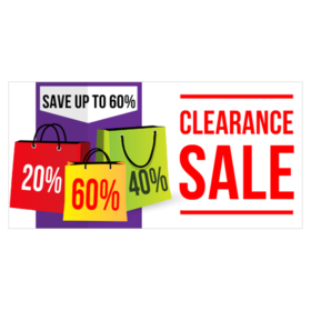 Clearance Sale Banners | Printastic.com