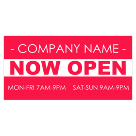 Open For Business Banners - Now Open Banners