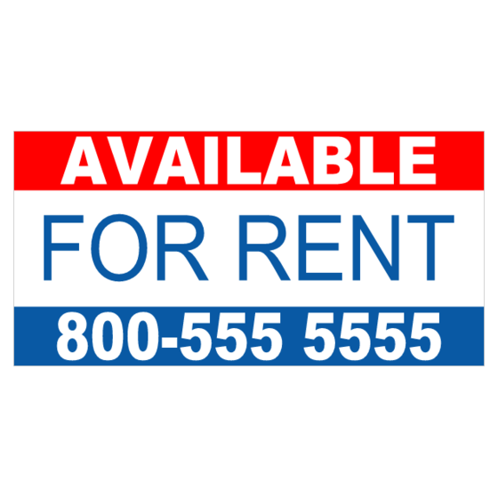 For Rent Banner | Printastic.com