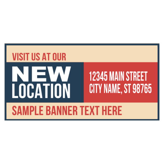 Second Store Banners - Opening A New Location Banners