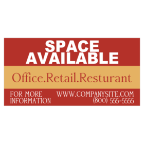 Office Space Real Estate Banners - Vinyl Commercial Banners