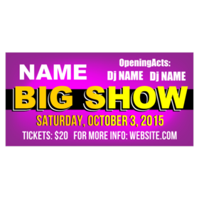 Concert and Band Banners | Printastic.com