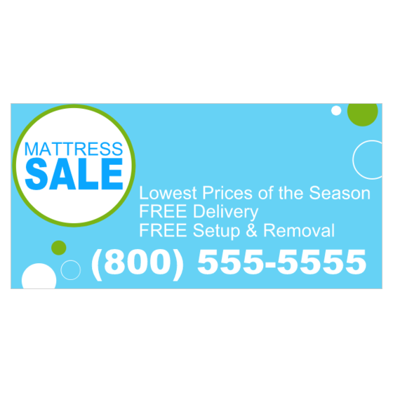 Custom Mattress Store Banners for Mattress Retailers