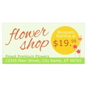 Flower Shop Florist Banners | Printastic