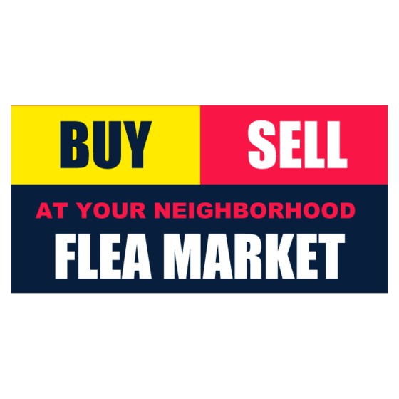 Customized Flea Market Vinyl Banners | Printastic.com