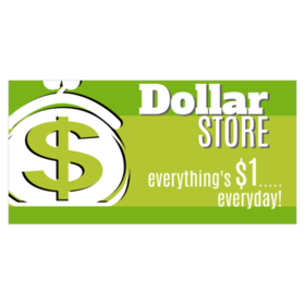 Custom Dollar Store Retail Banners for Store Advertising
