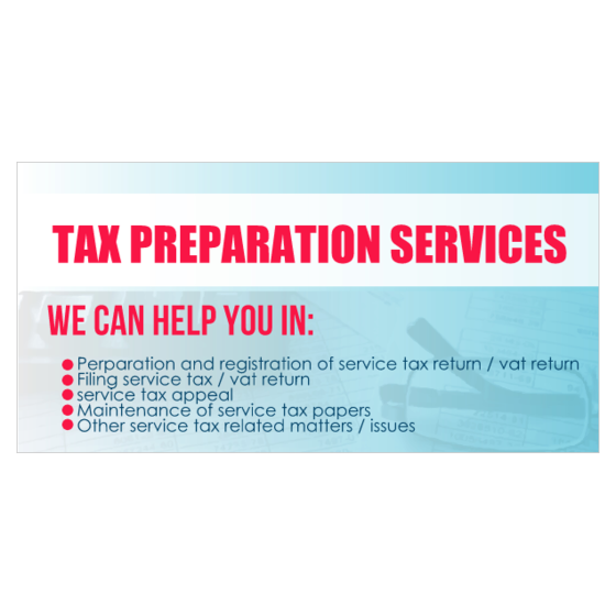 Tax Service Signs For Custom Tax Banners