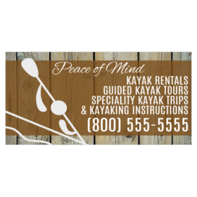Kayak Rental Custom Banners | Printastic.com