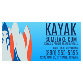 Kayak Rental Custom Banners | Printastic.com