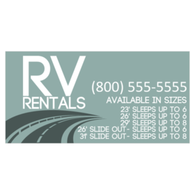 RV Rental Banners | Printastic.com