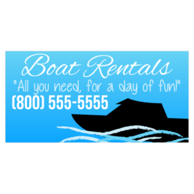 Boat Rental Banners | Printastic.com