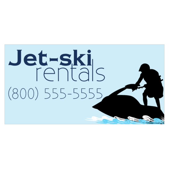 Jet Ski Rental Vinyl Banners | Printastic.com